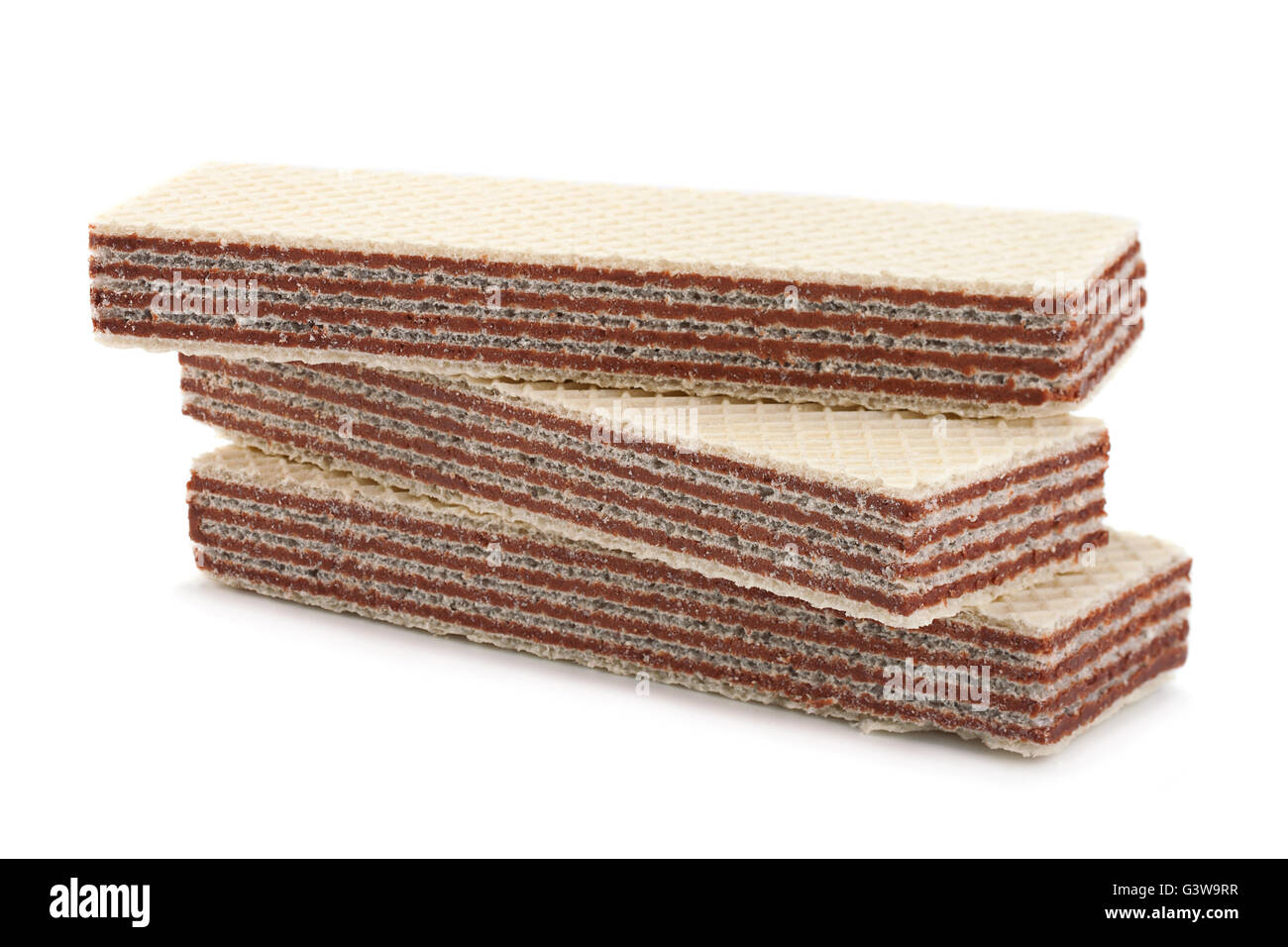 Wafers stick isolated on white background Stock Photo - Alamy