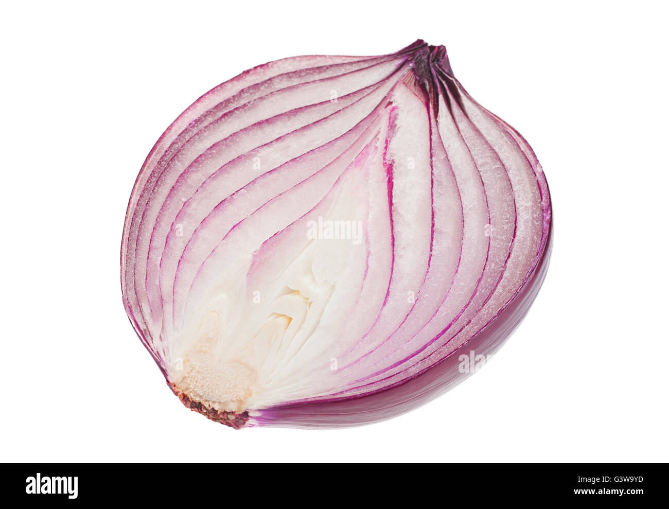 Purple onion vegetable isolated on white background Stock Photo - Alamy