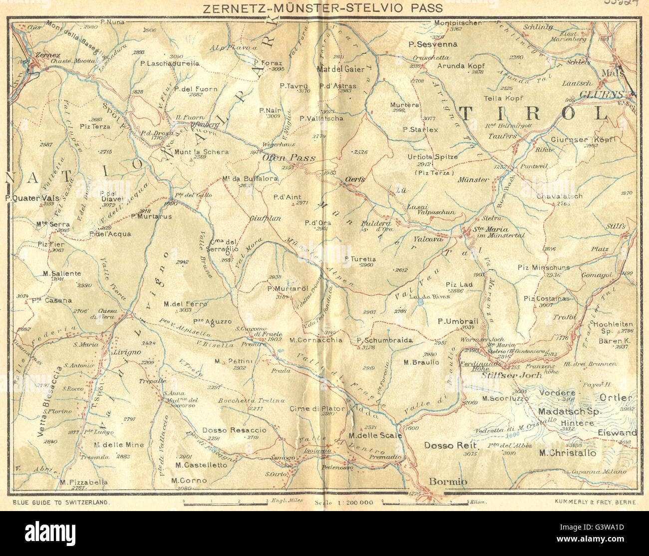 Stelvio map hi-res stock photography and images - Alamy