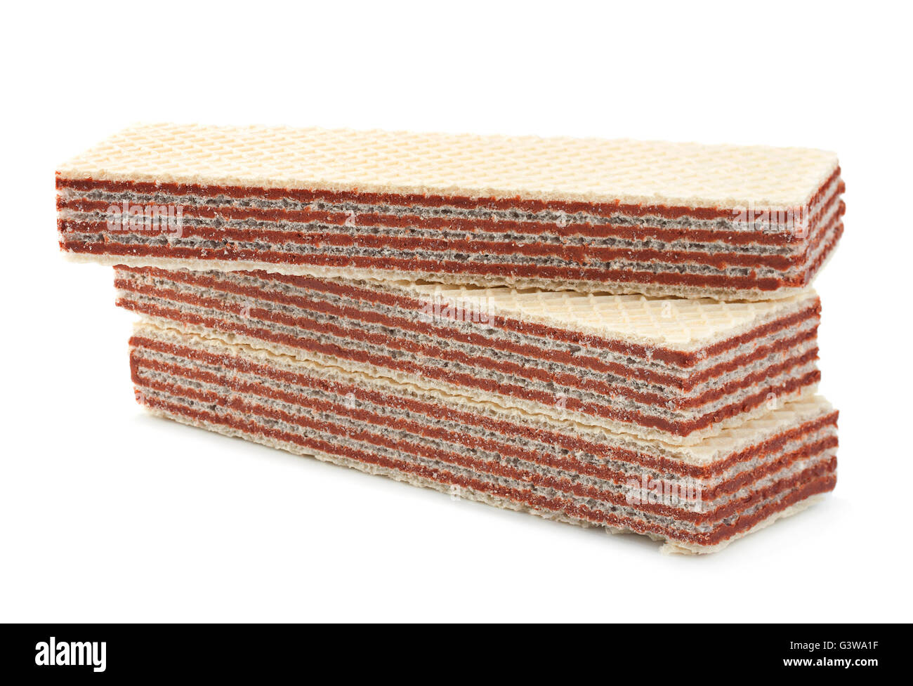 Wafers stick isolated on white background Stock Photo - Alamy