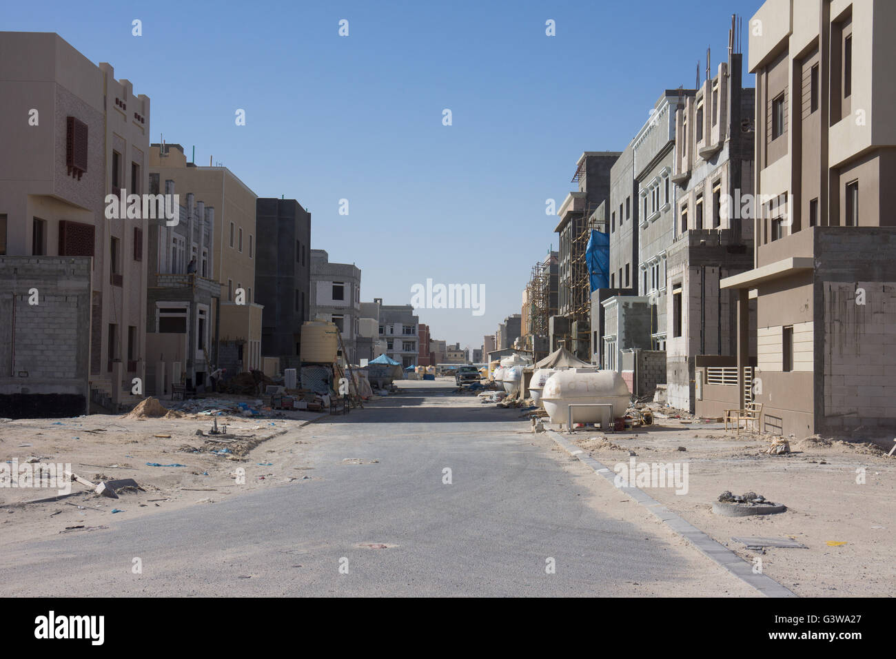 Construction work in a new town in Kuwait Stock Photo - Alamy