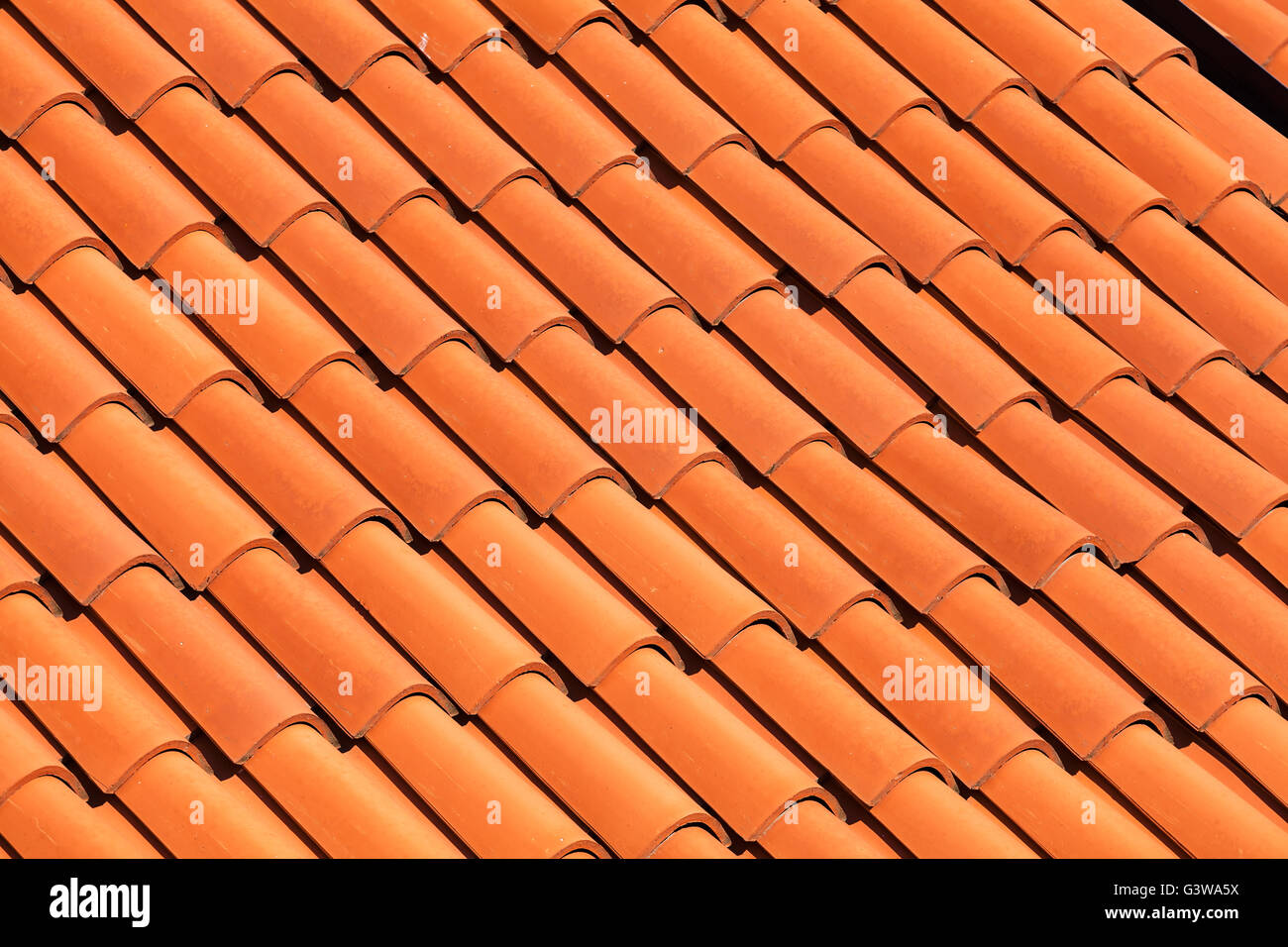pattern detail of orange ceramic roof tiles Stock Photo - Alamy
