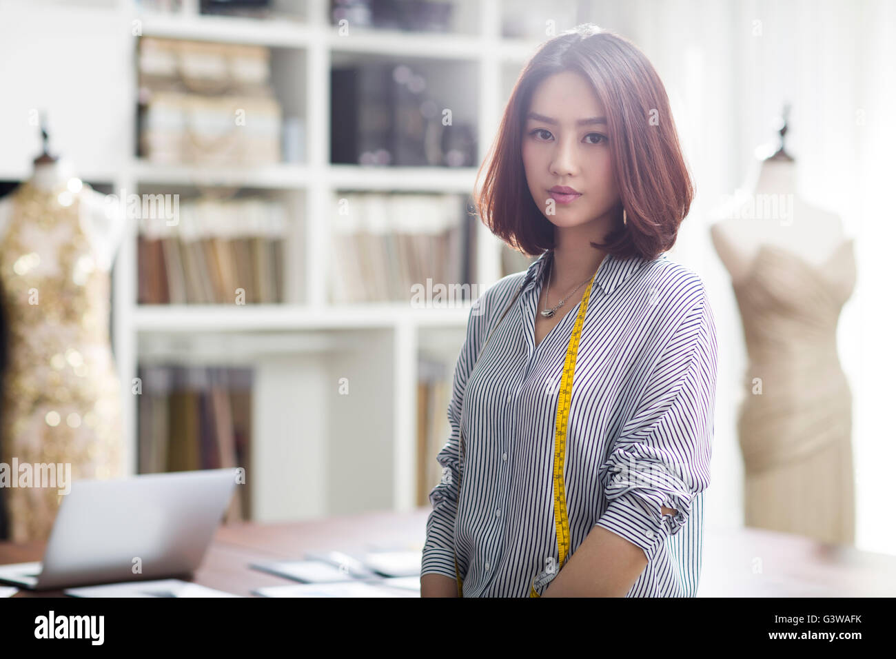 Portrait of female fashion designer Stock Photo - Alamy