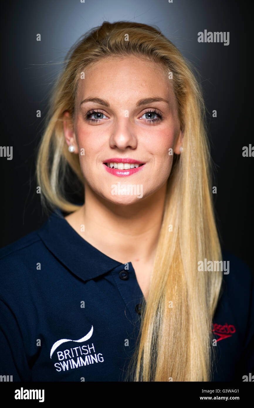 British Swimming's Eleanor Faulkner during a media day at The Holiday ...