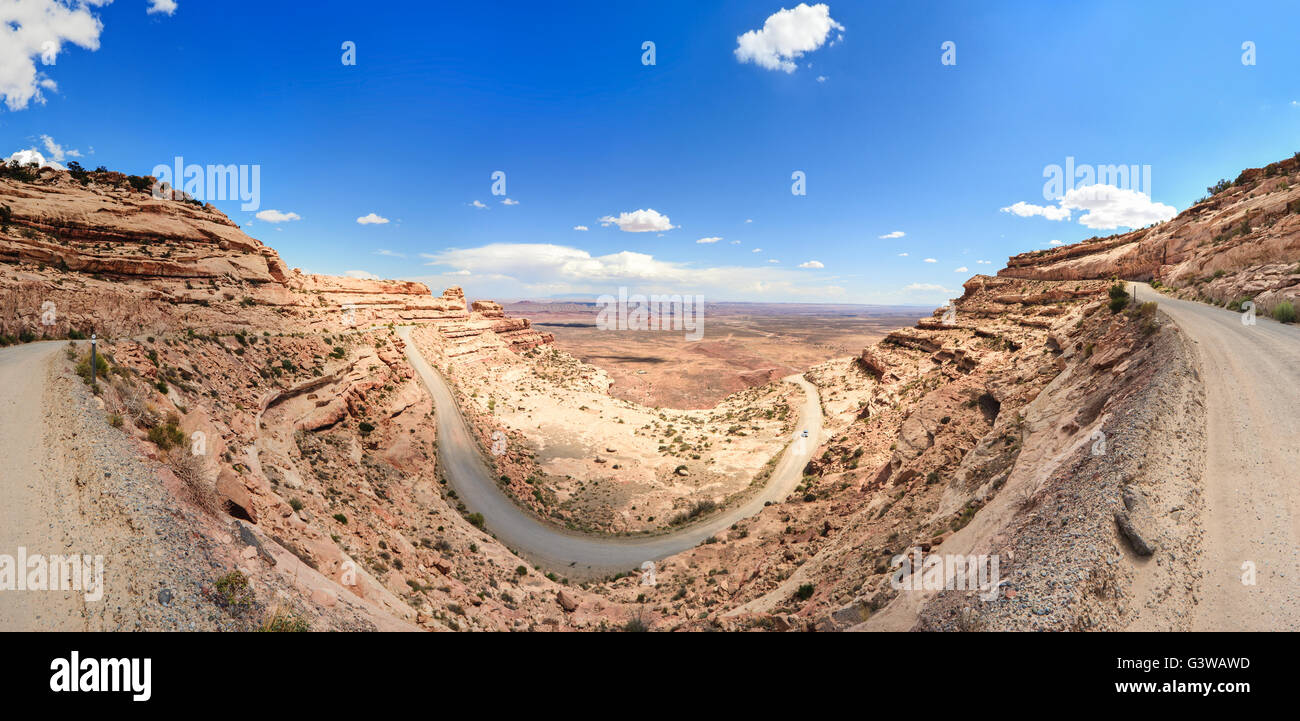 Moki Dugway, Muley Point Overlook at Valley of the Gods, Utah, USA ...