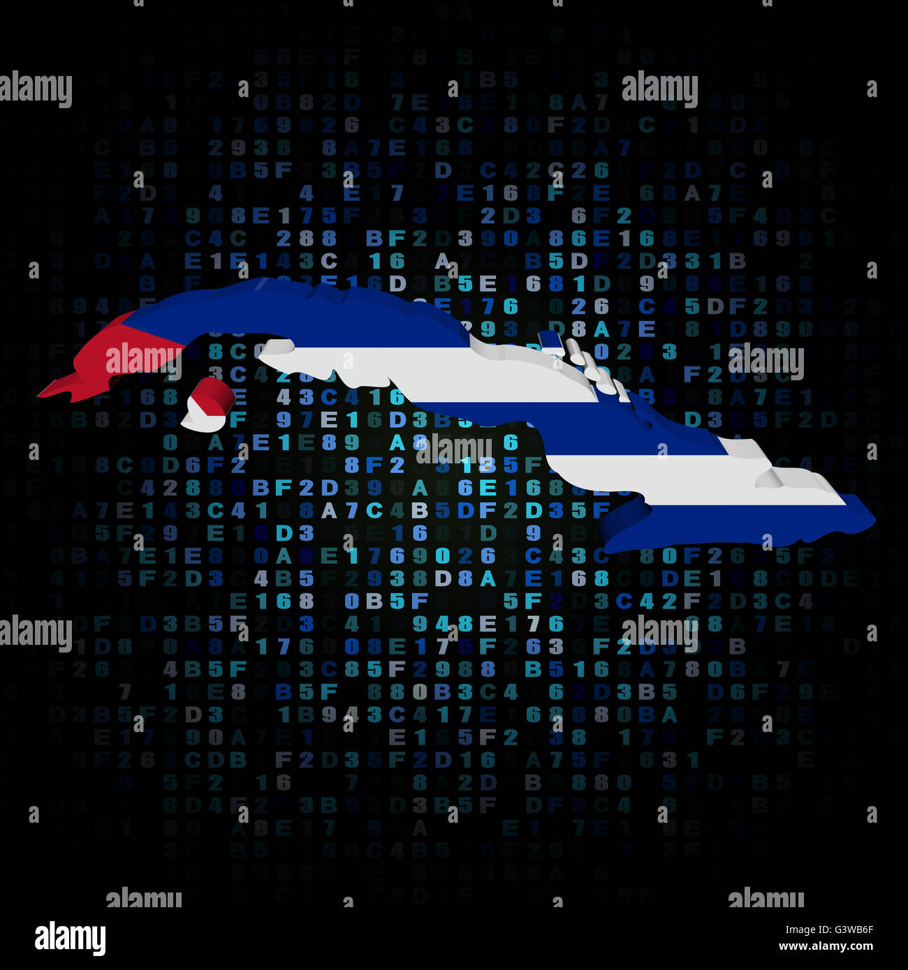 Cuba map hi-res stock photography and images - Alamy