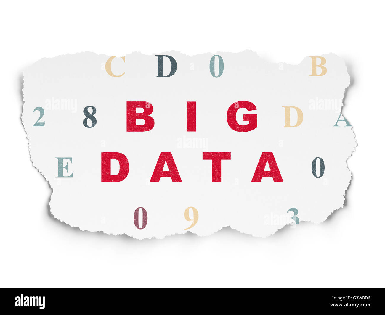 Information concept: Big Data on Torn Paper background Stock Photo - Alamy