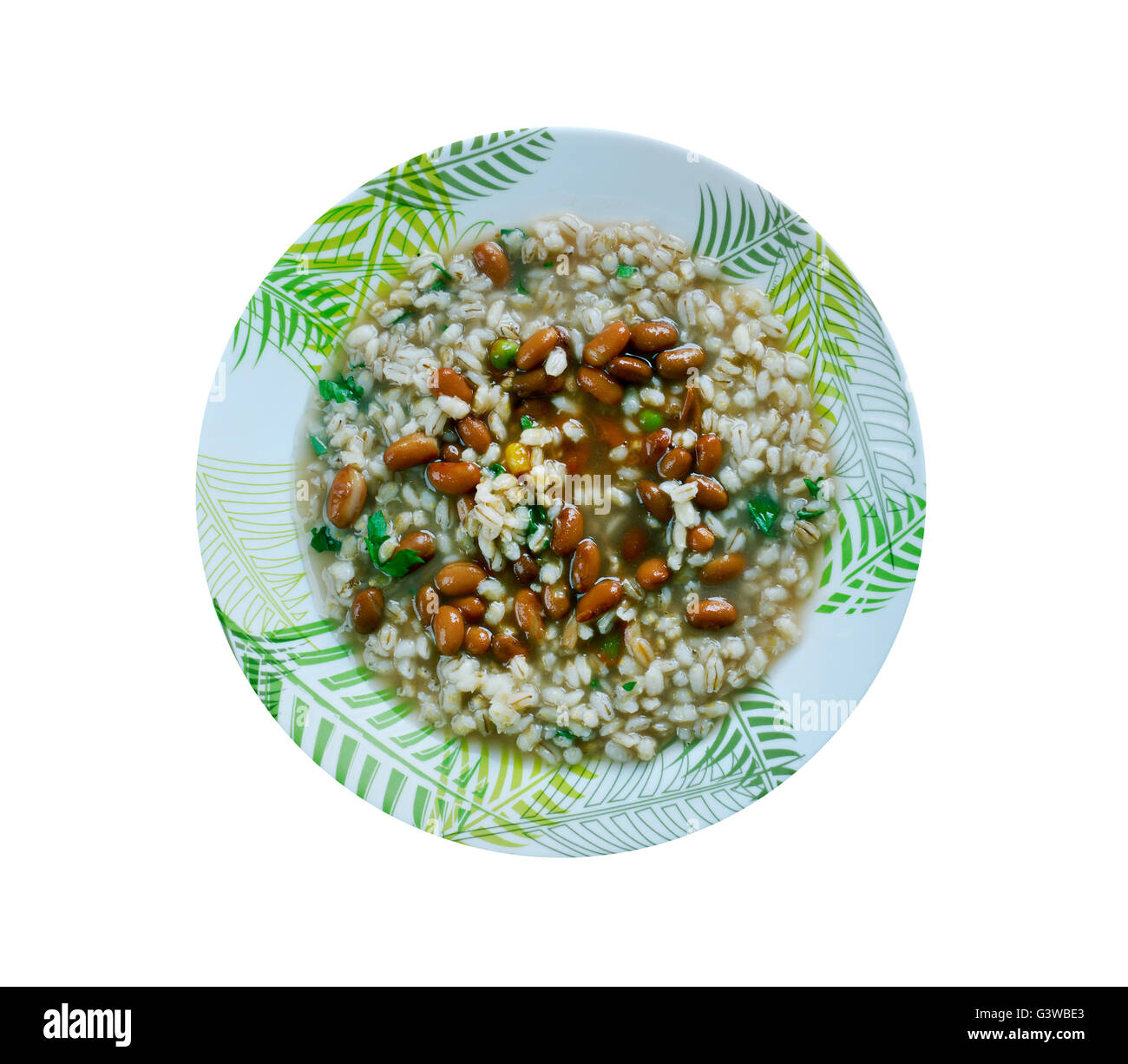 Minestra d orzo e fagioli - Italian soup with pearl barley and beans ...