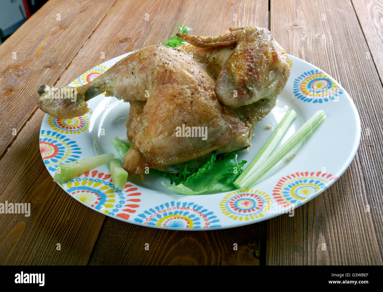 Roasted Cornish game hen. close up Stock Photo - Alamy