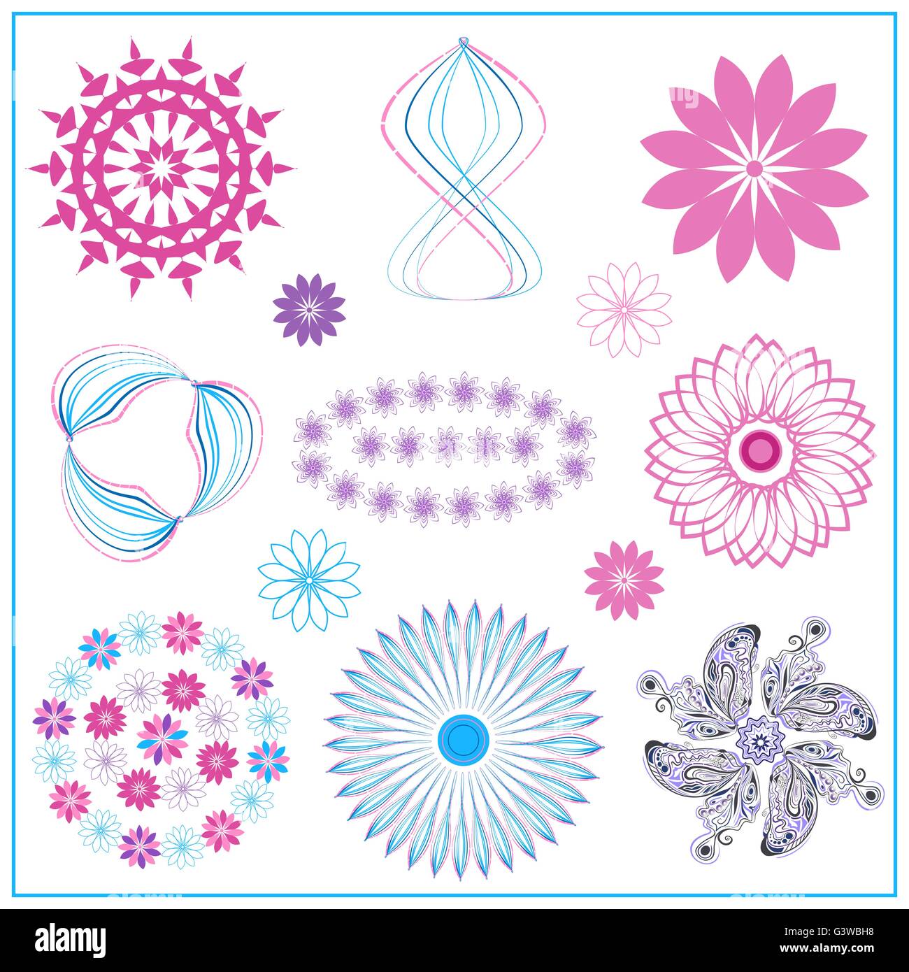 Colored arabesques Stock Vector Images - Alamy