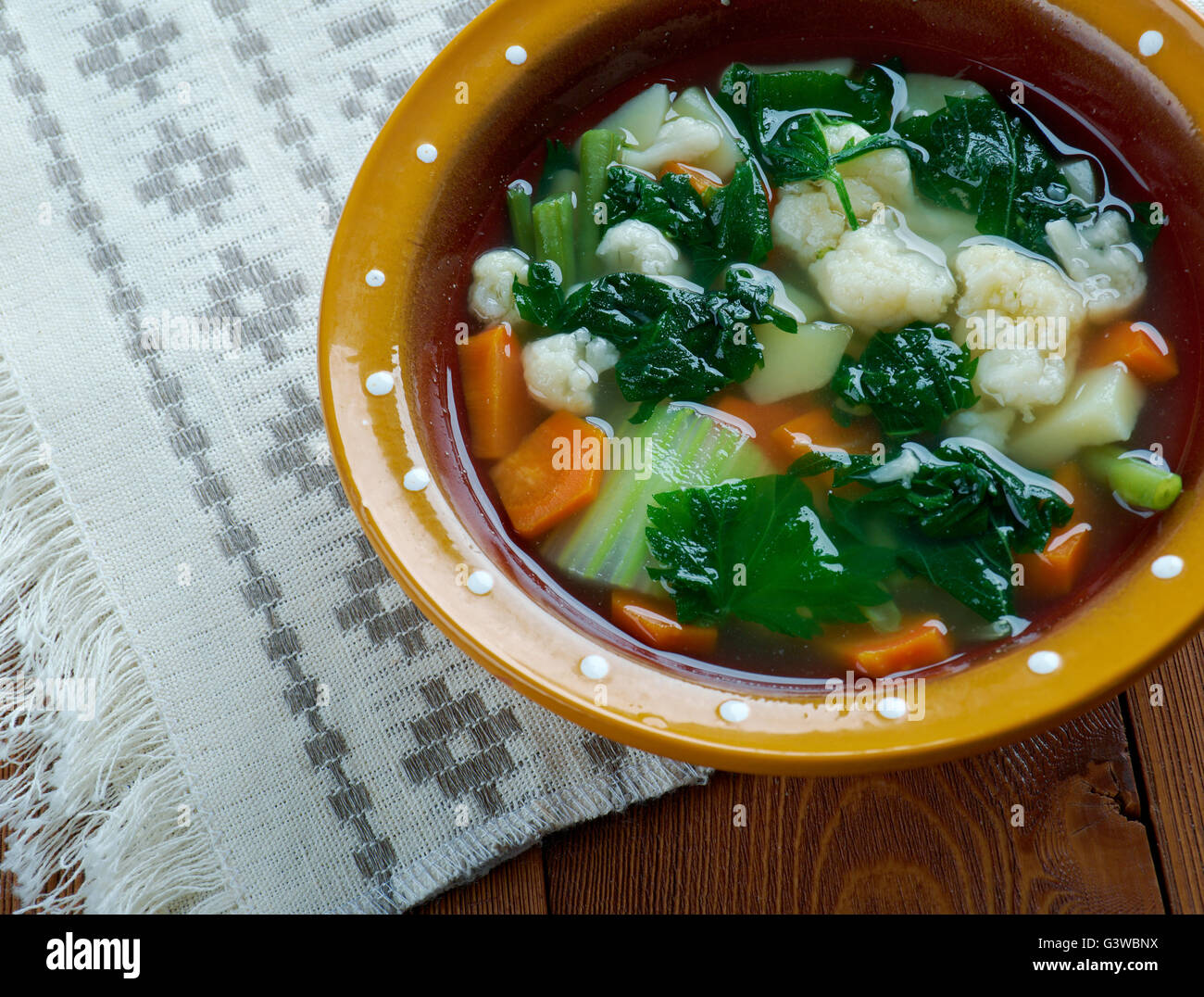 nettle soup.Russian green shchi with nettle Stock Photo - Alamy