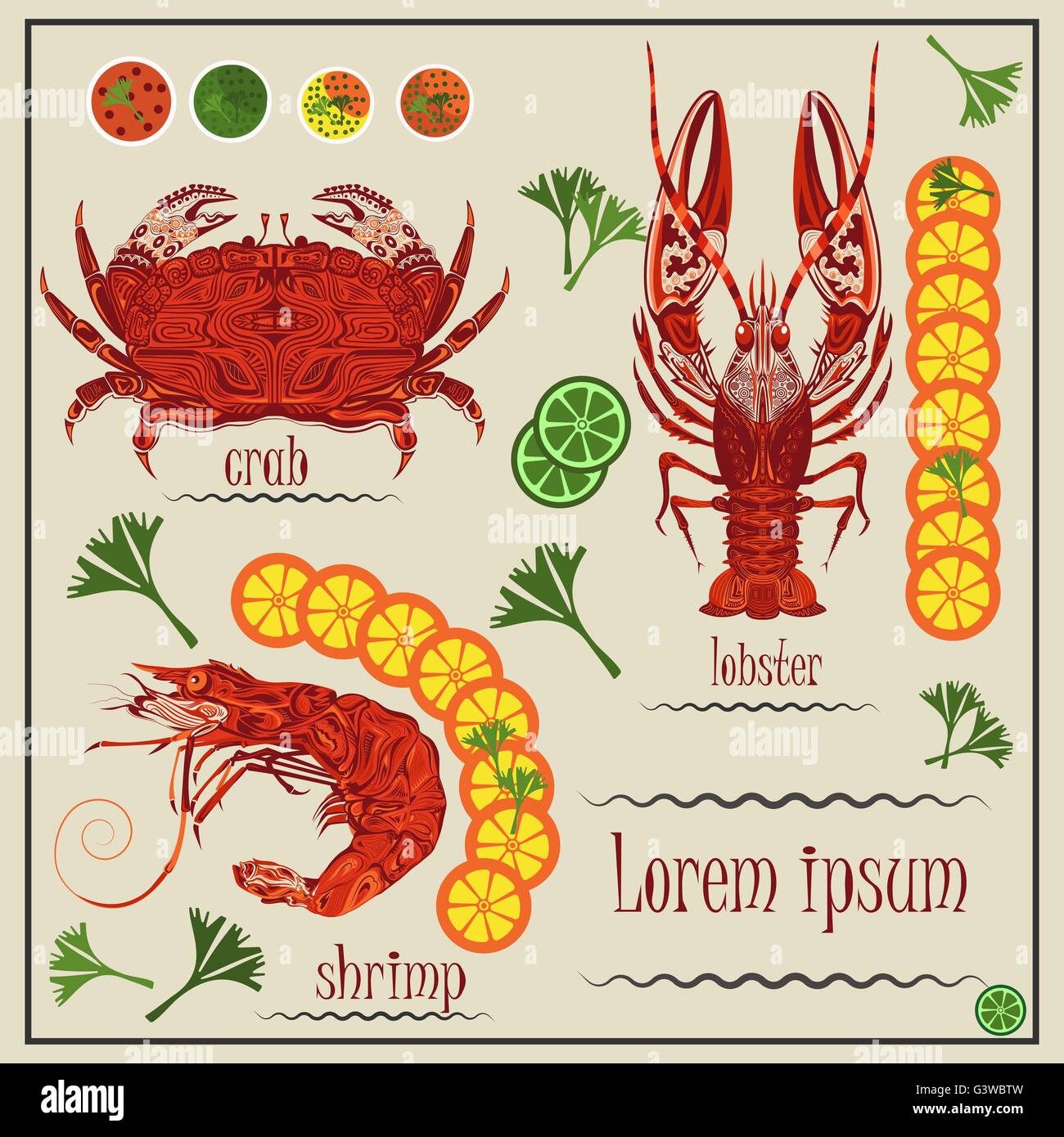 Shrimp legs Stock Vector Images - Alamy