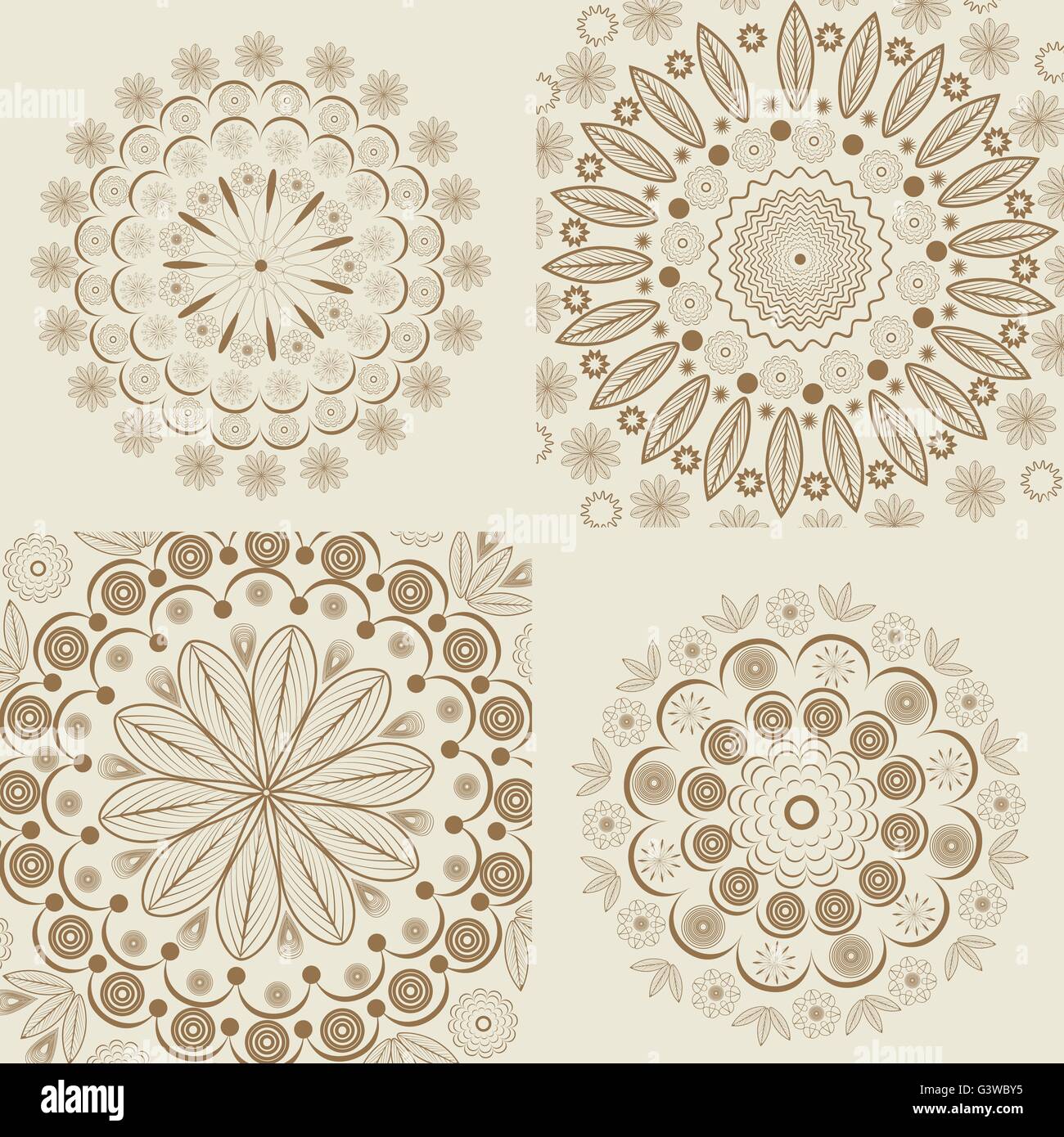 Victorian flower ornaments hi-res stock photography and images - Alamy