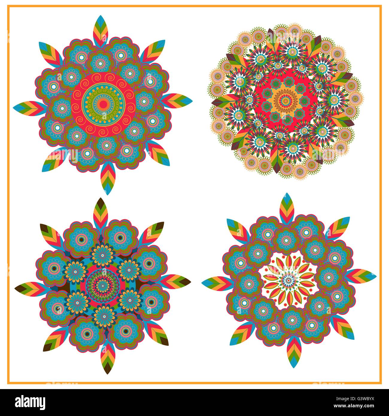 Circular ornamental pattern hi-res stock photography and images - Alamy