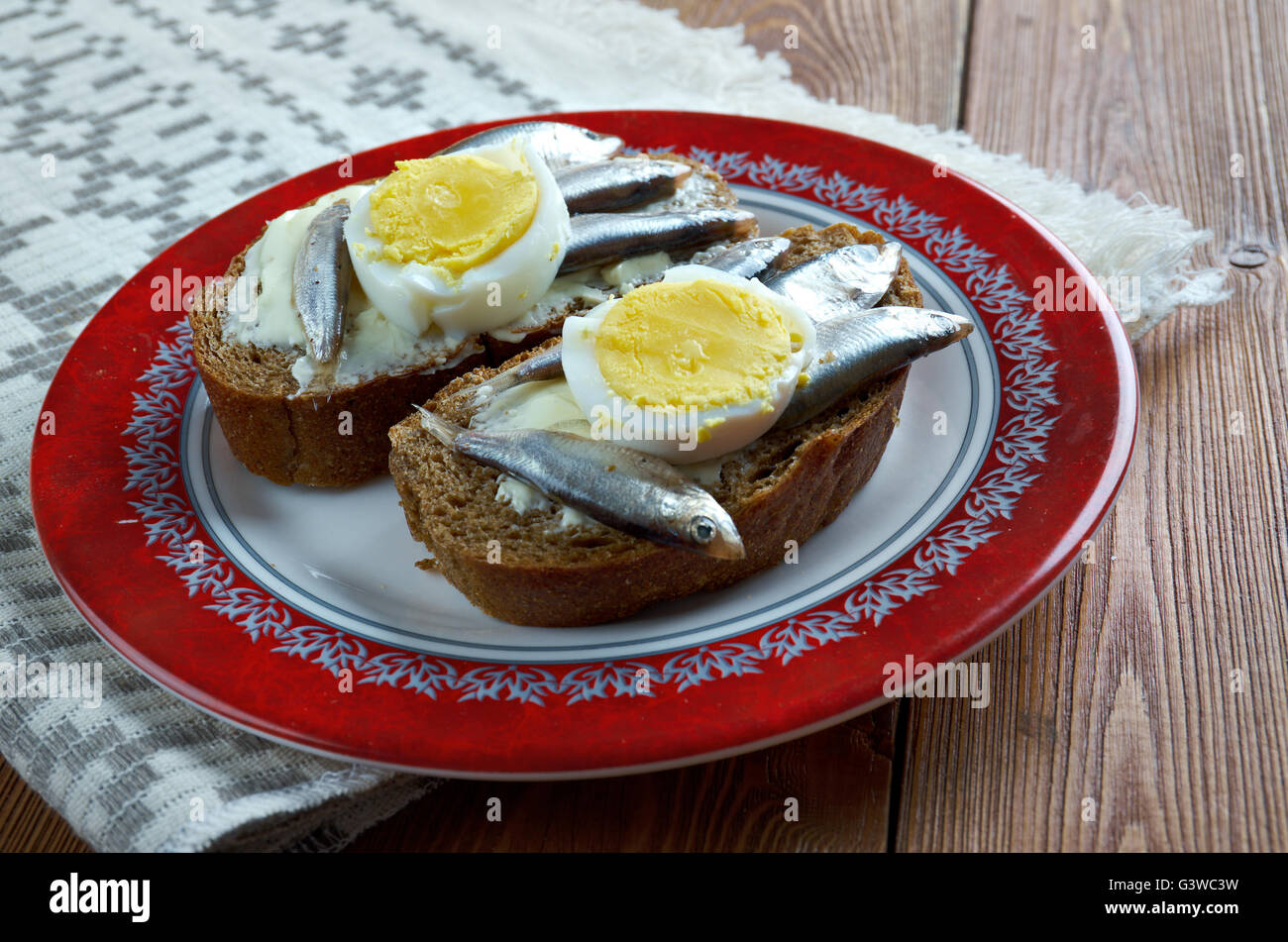 Estonian sprat sandwich hi-res stock photography and images - Alamy