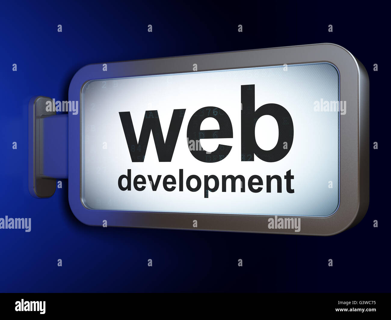 Web development concept: Web Development on billboard background Stock Photo - Alamy