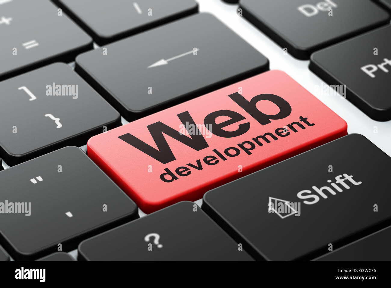 Web design concept: Web Development on computer keyboard background Stock Photo - Alamy
