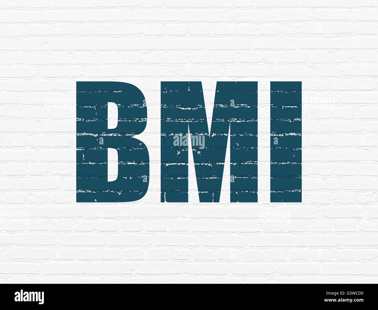 Healthcare concept: BMI on wall background Stock Photo - Alamy