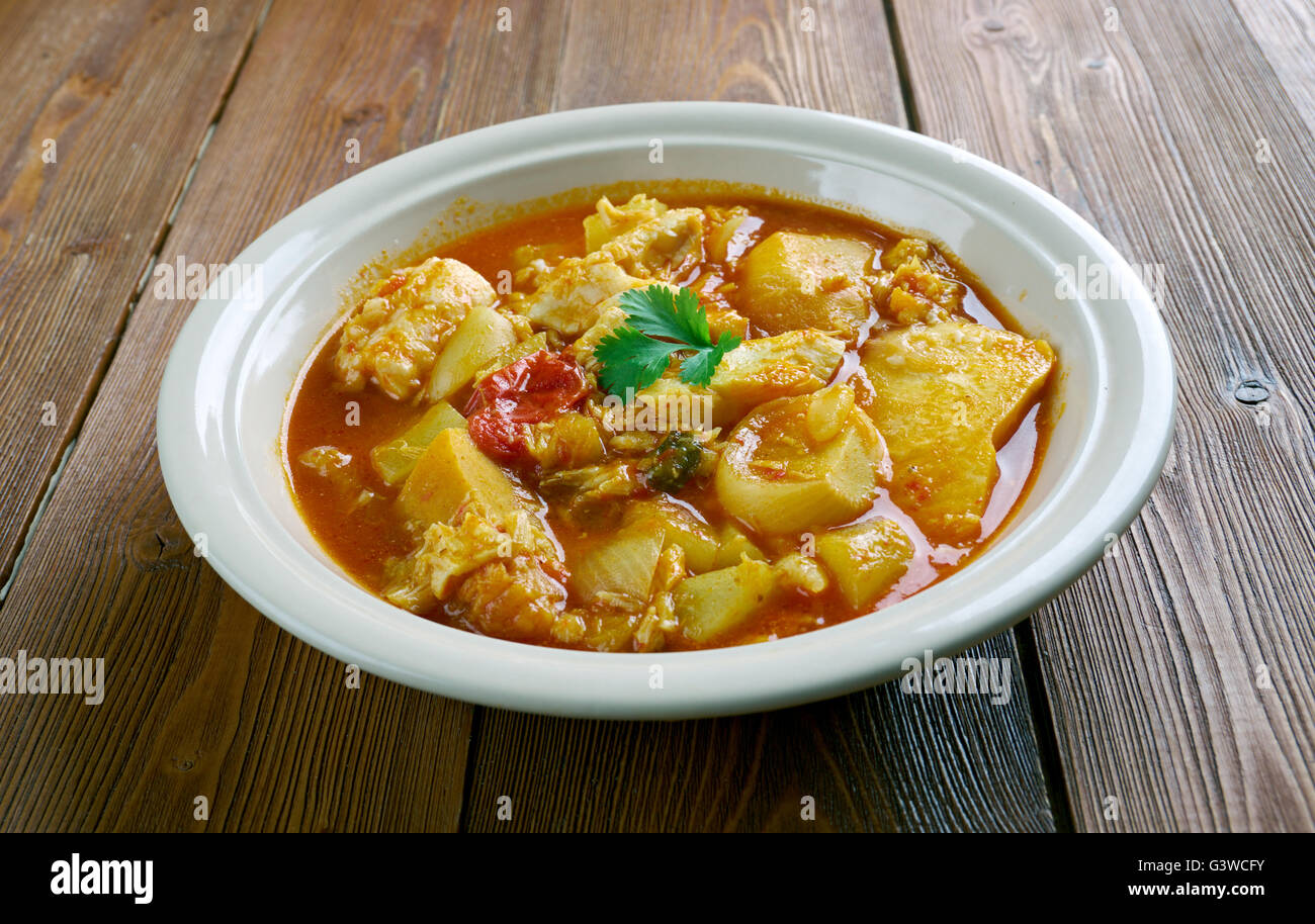 Spiced haddock chowder Stock Photo - Alamy