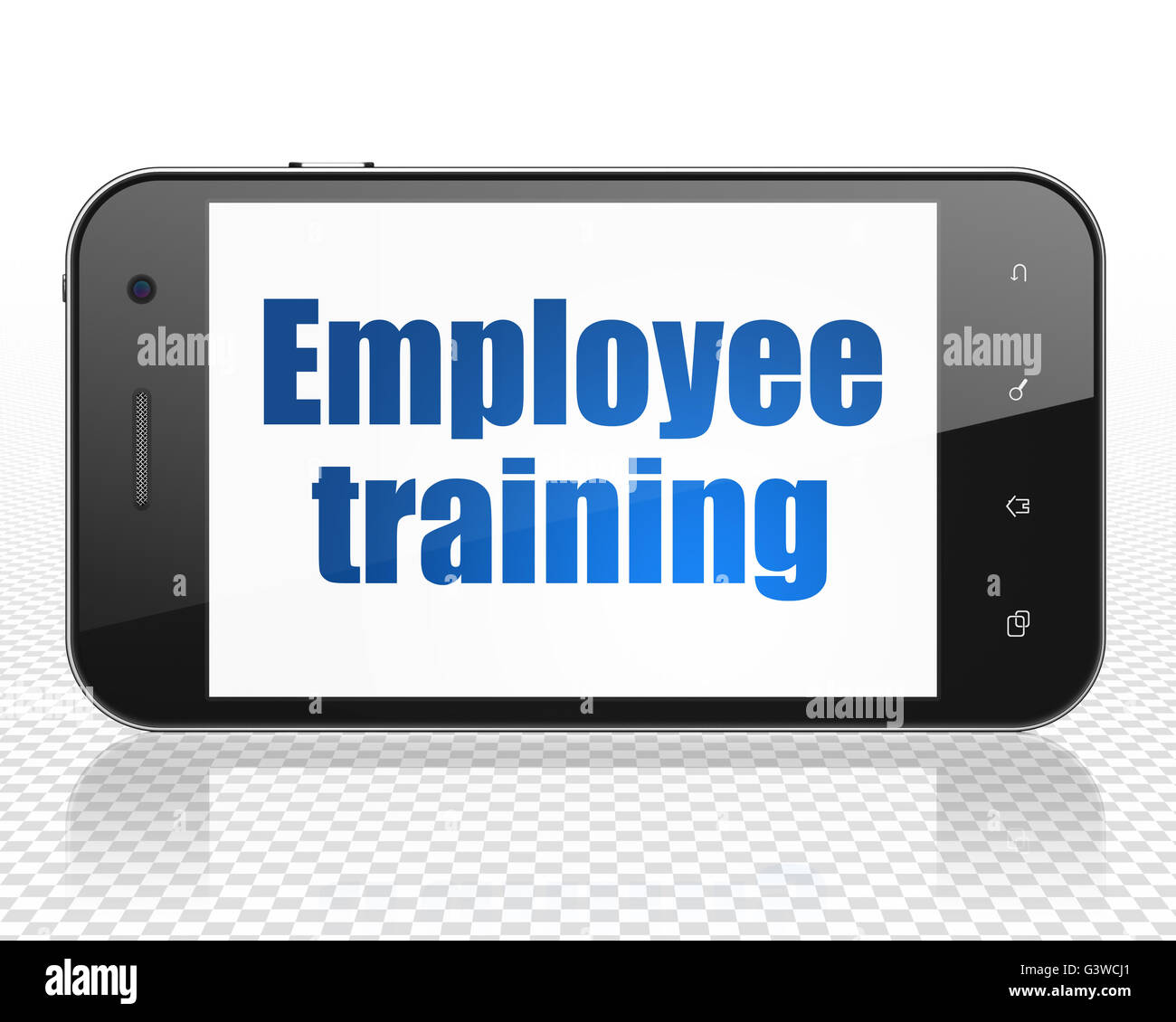 Learning concept: Smartphone with Employee Training on display Stock ...