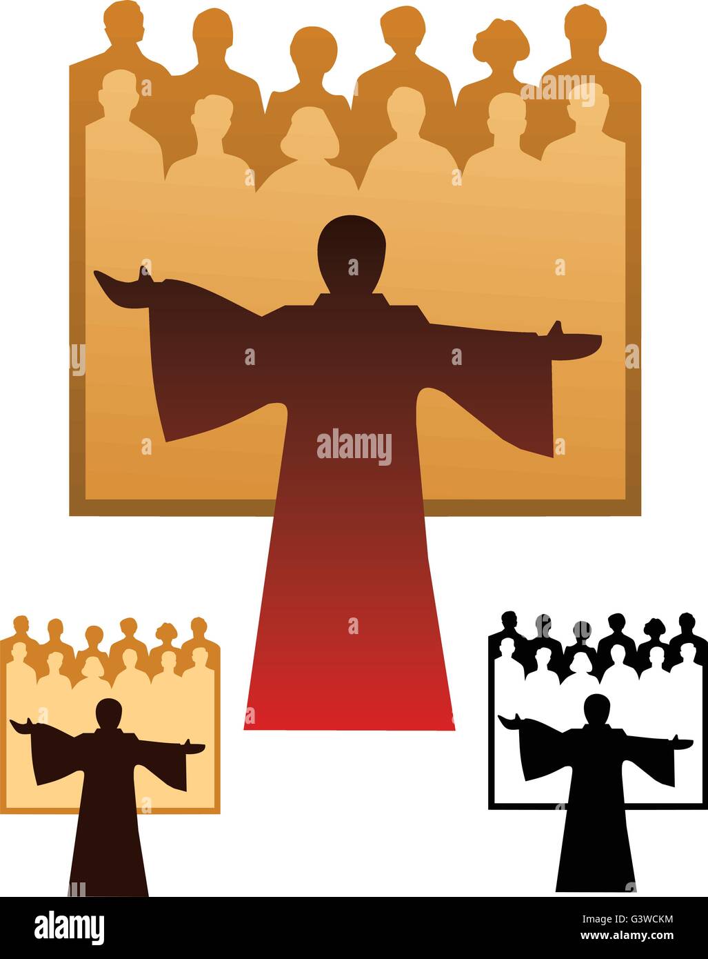 Choir Singing Stock Vector Images - Alamy