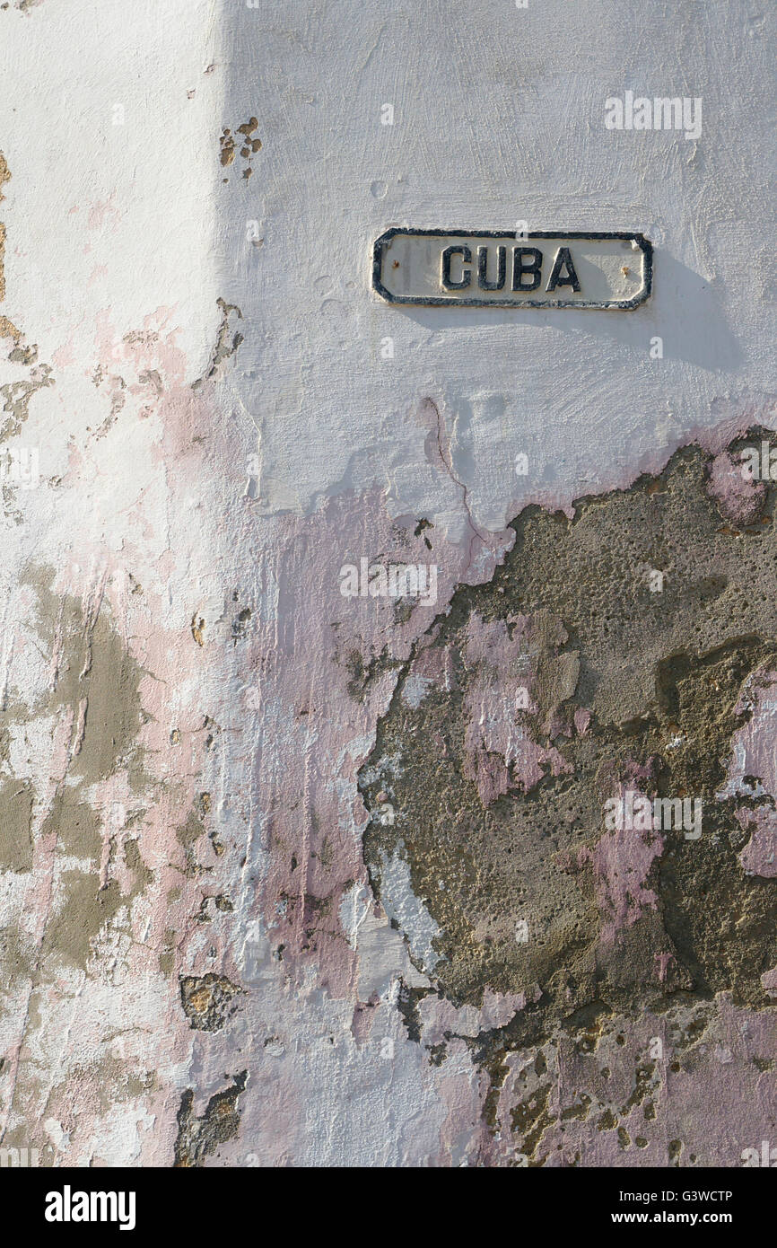 Havana cuba street sign hi-res stock photography and images - Alamy