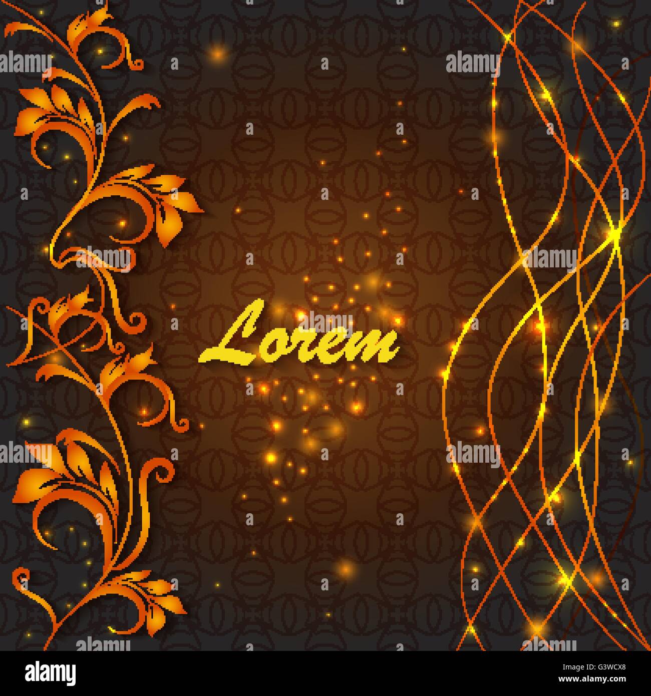 Shiny greeting ornamental, pattern, lights lines Stock Vector Image ...