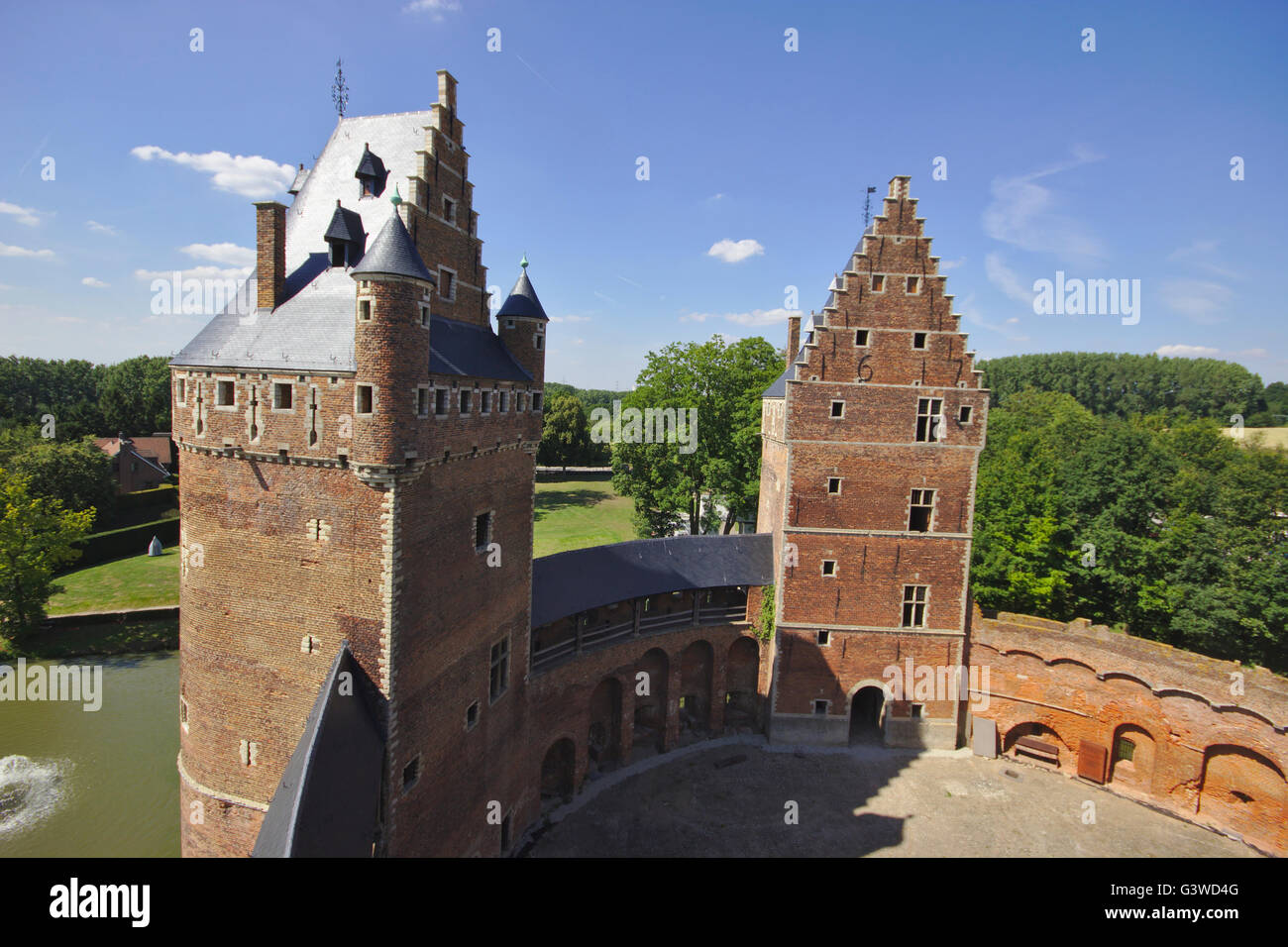 Beersel Castle, Belgium Stock Photo - Alamy