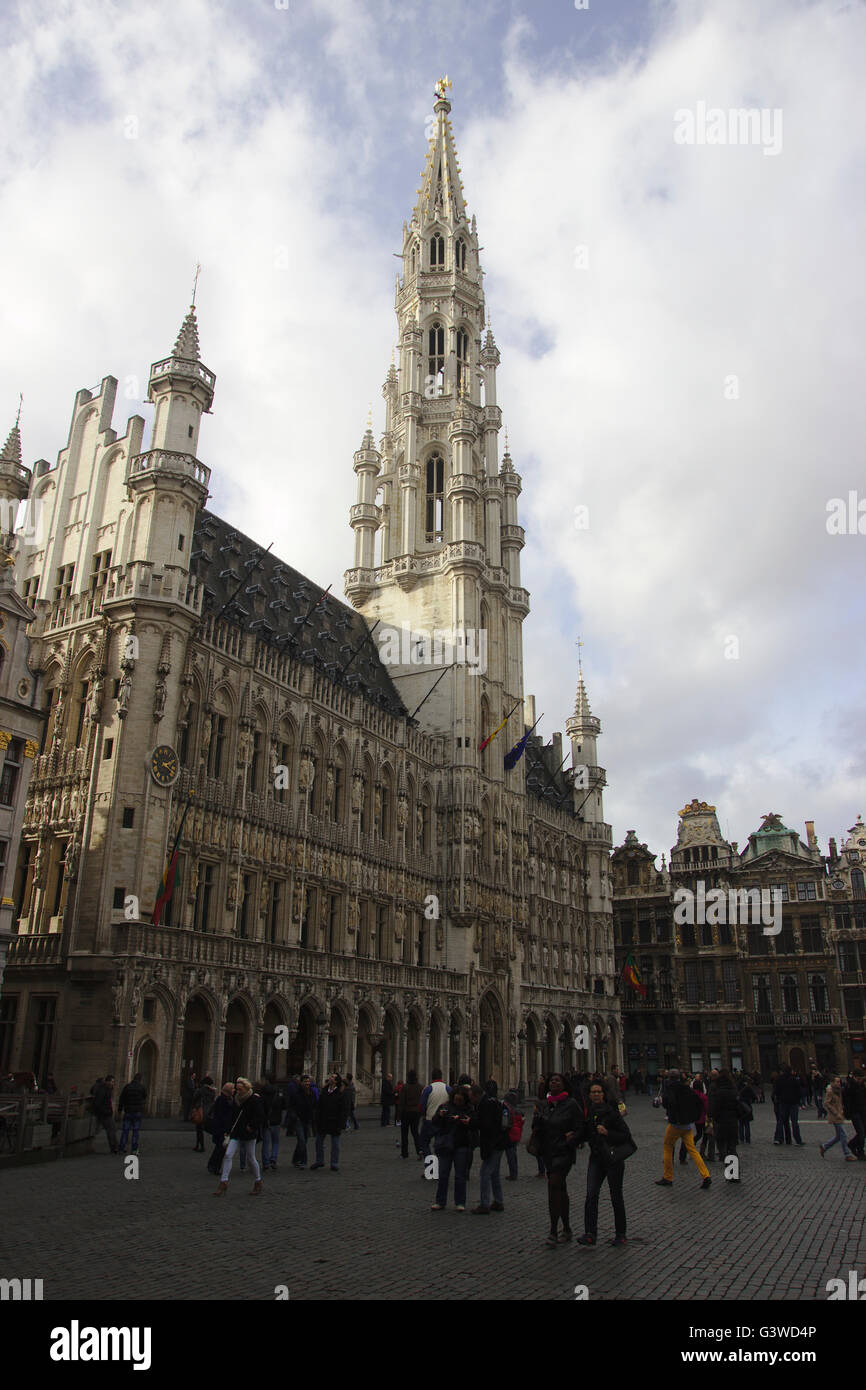City hall grand place hi-res stock photography and images - Alamy