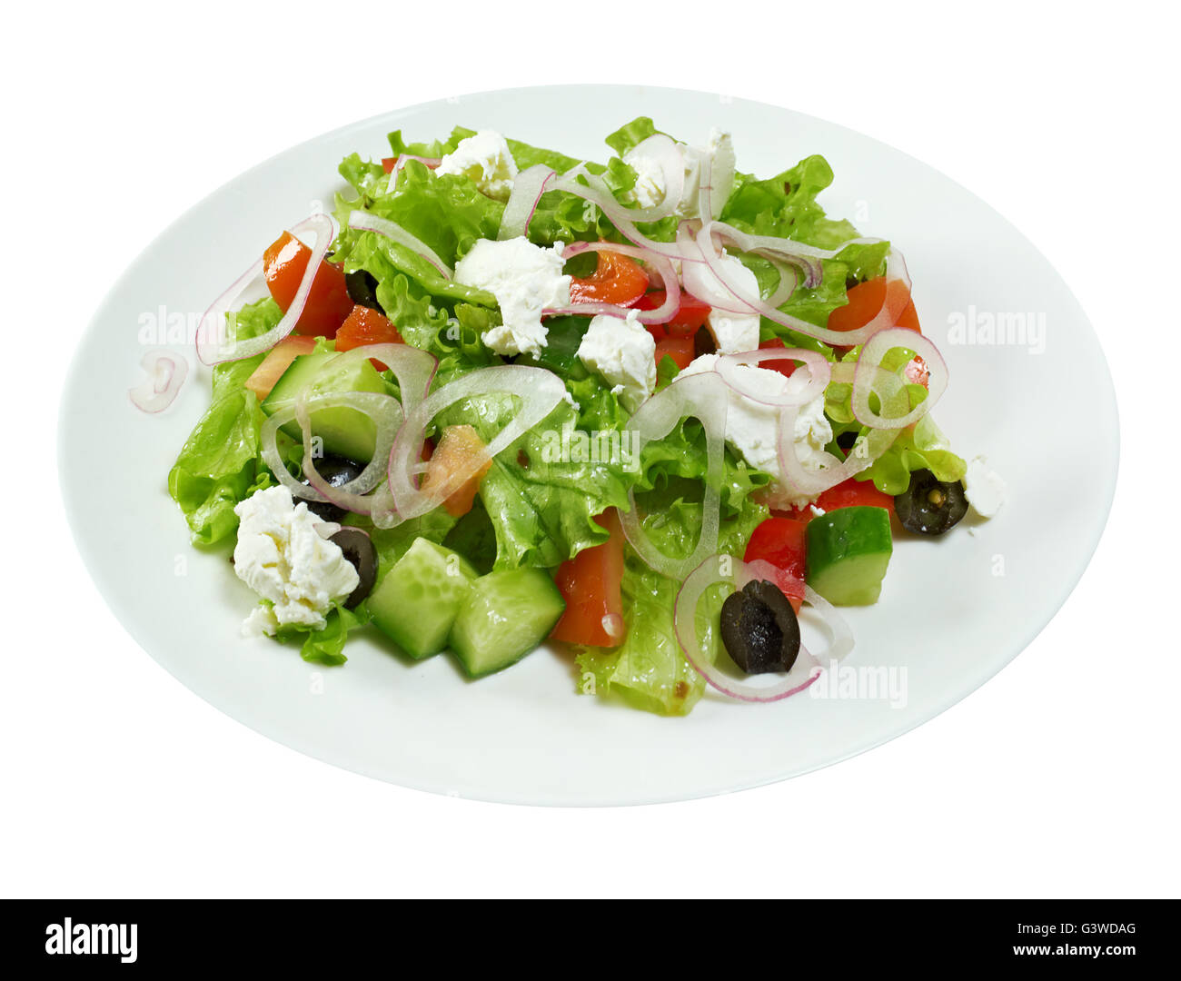 Italian salad Mediterranean-style Stock Photo - Alamy