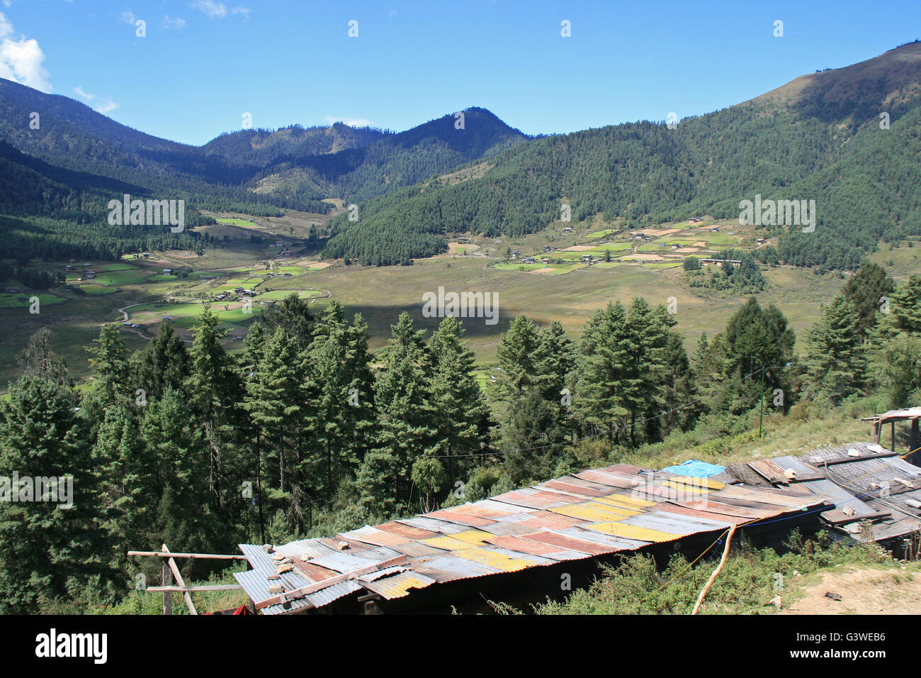 Countryside around Gangtey (Bhutan Stock Photo - Alamy
