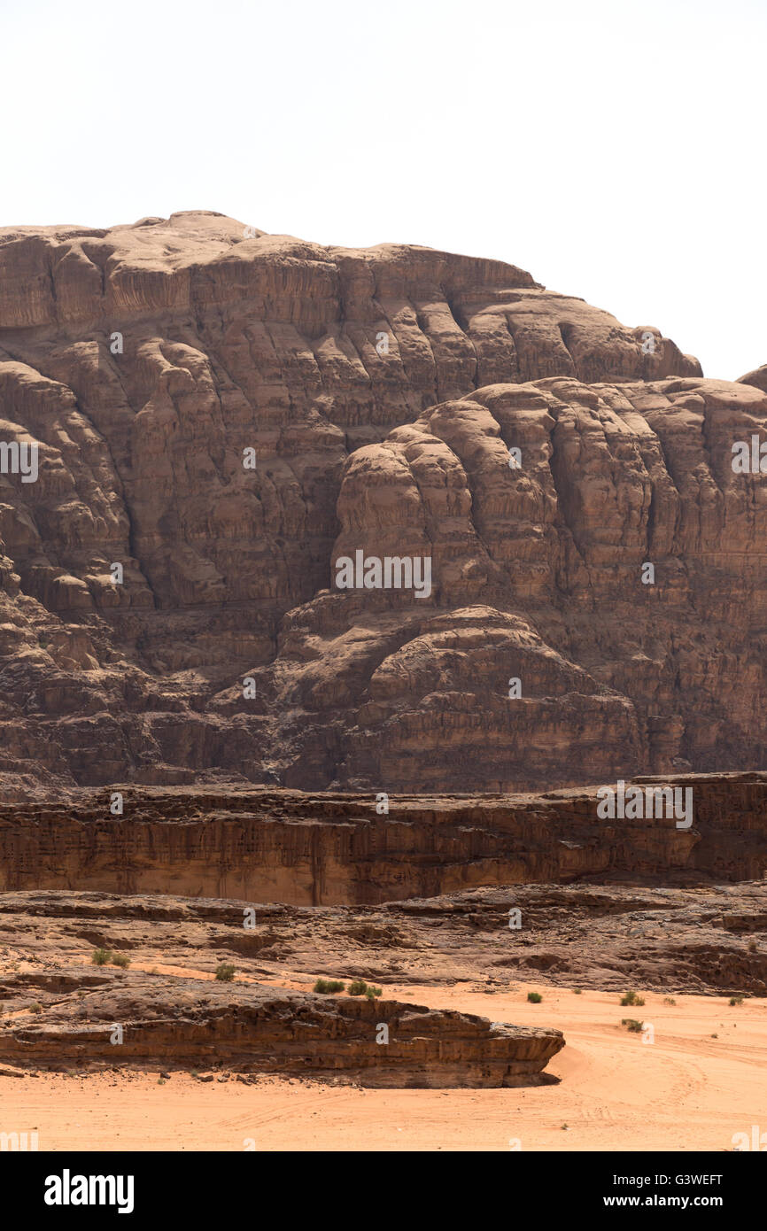 Sandstone Desert mountains Wadi Rum Jordan Stock Photo - Alamy