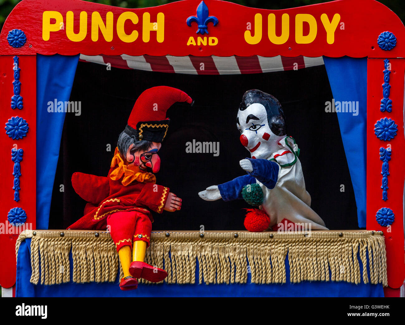A Traditional Punch and Judy Show Performed At The Annual Medieval Fair ...
