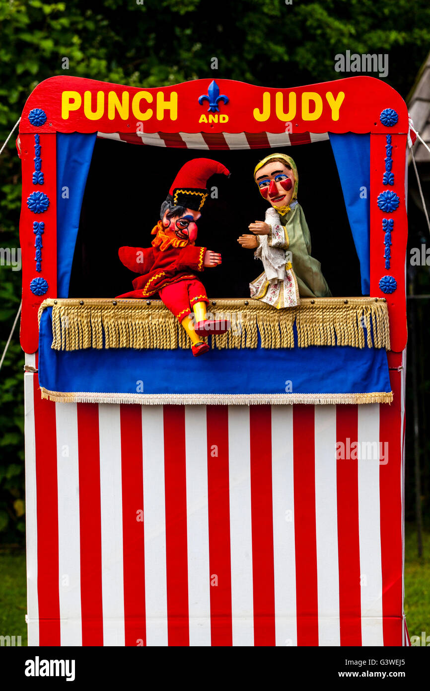 A Traditional Punch and Judy Show Performed At The Annual Medieval Fair ...