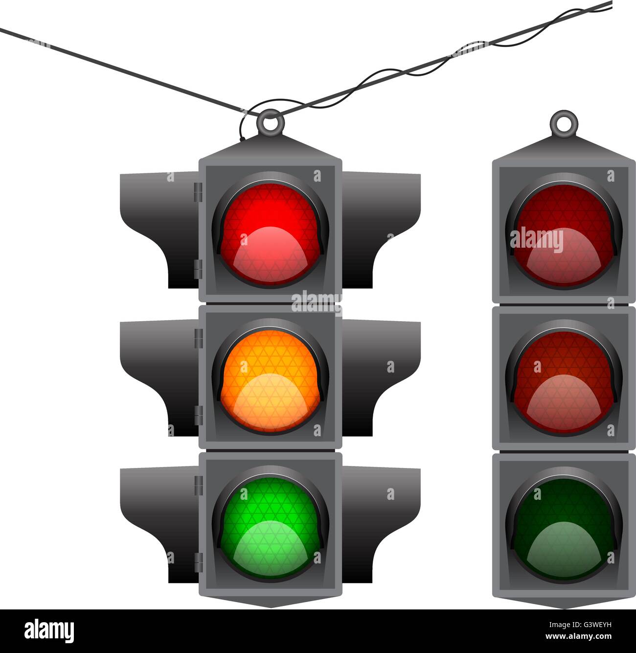 Traffic light 3d Stock Vector Images - Alamy