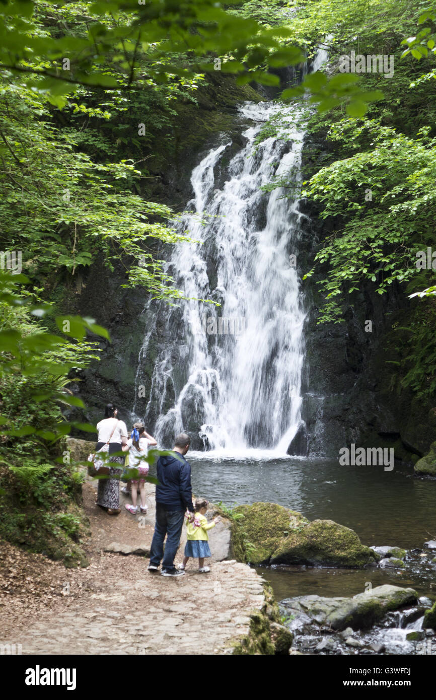 Glenoe waterfall hi-res stock photography and images - Alamy