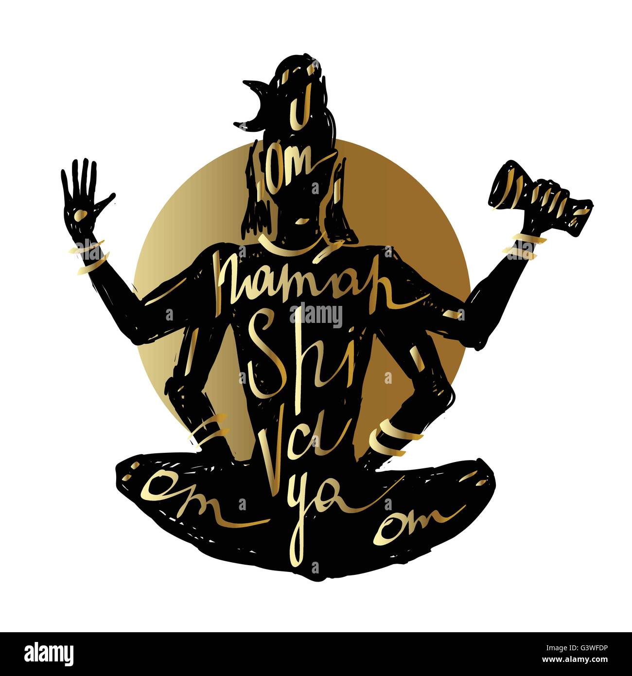 Lord shiva pilgrims Stock Vector Images - Alamy