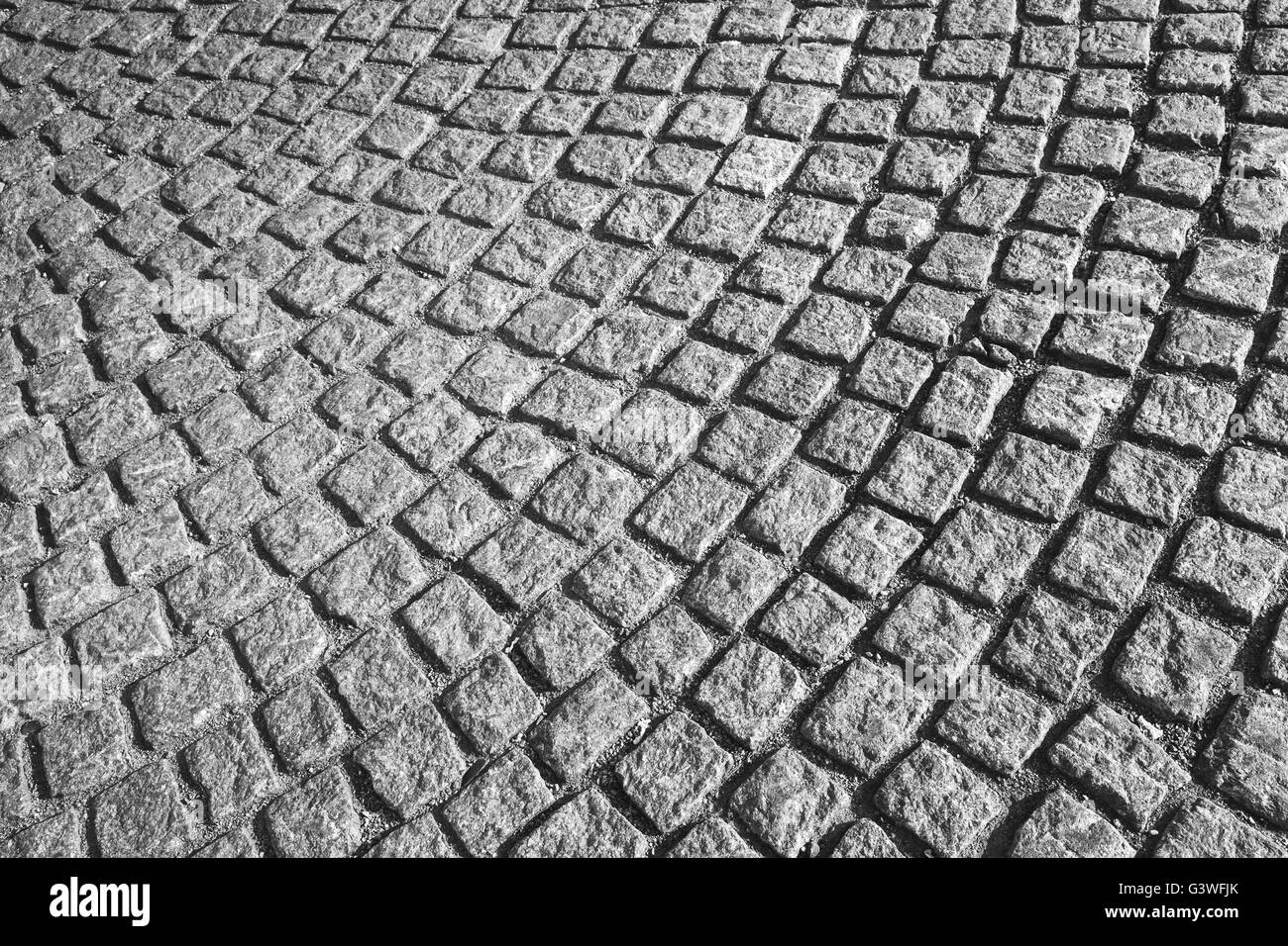 Cobblestone path Black and White Stock Photos & Images - Alamy