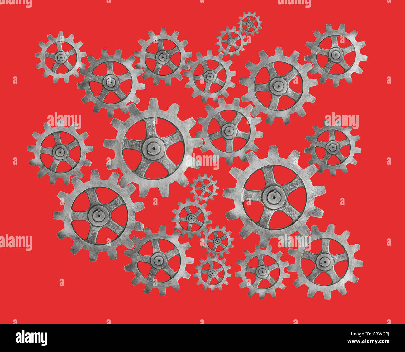Cogs isolate on background Stock Photo - Alamy