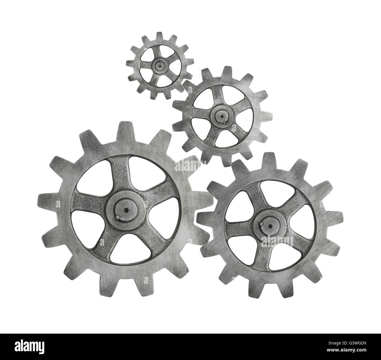 Cogs isolate on background Stock Photo - Alamy