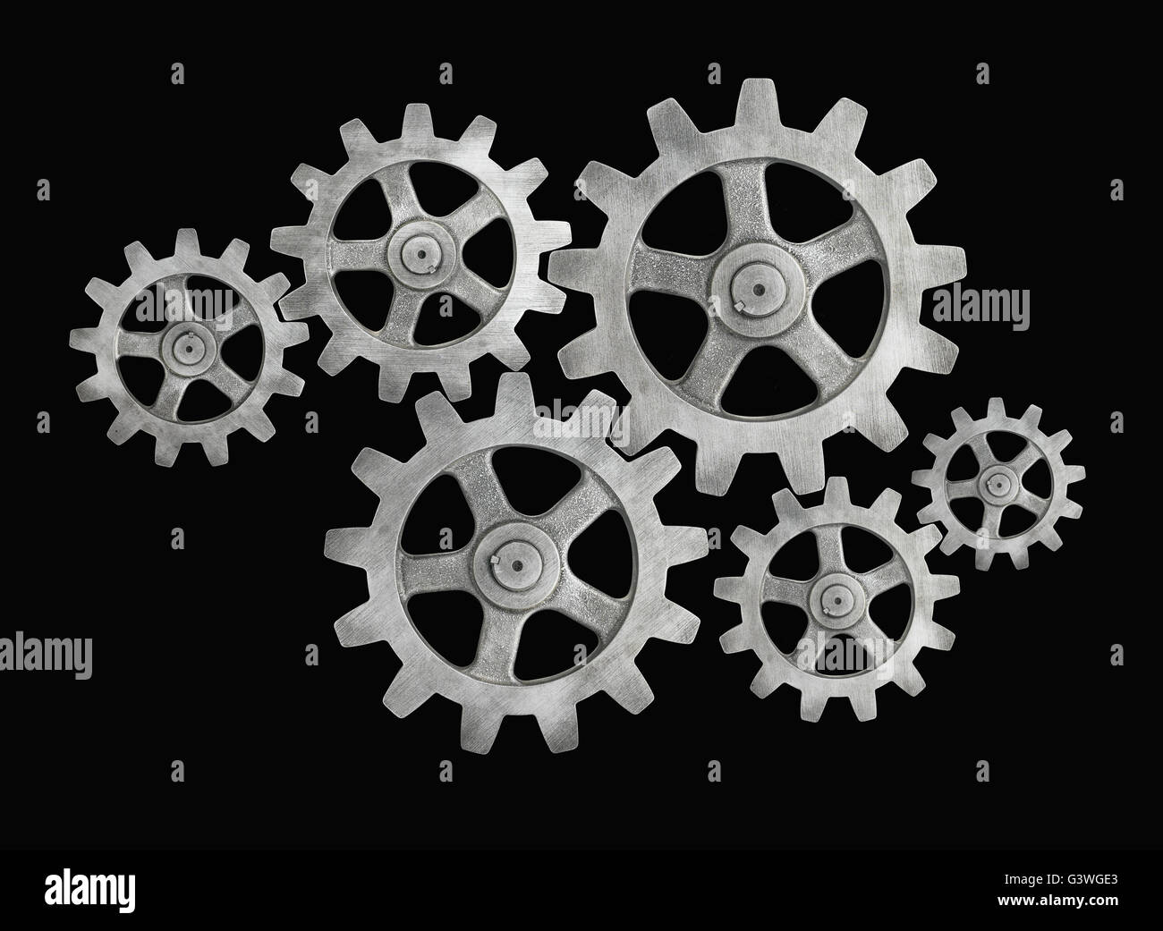 Cogs isolate on background Stock Photo - Alamy