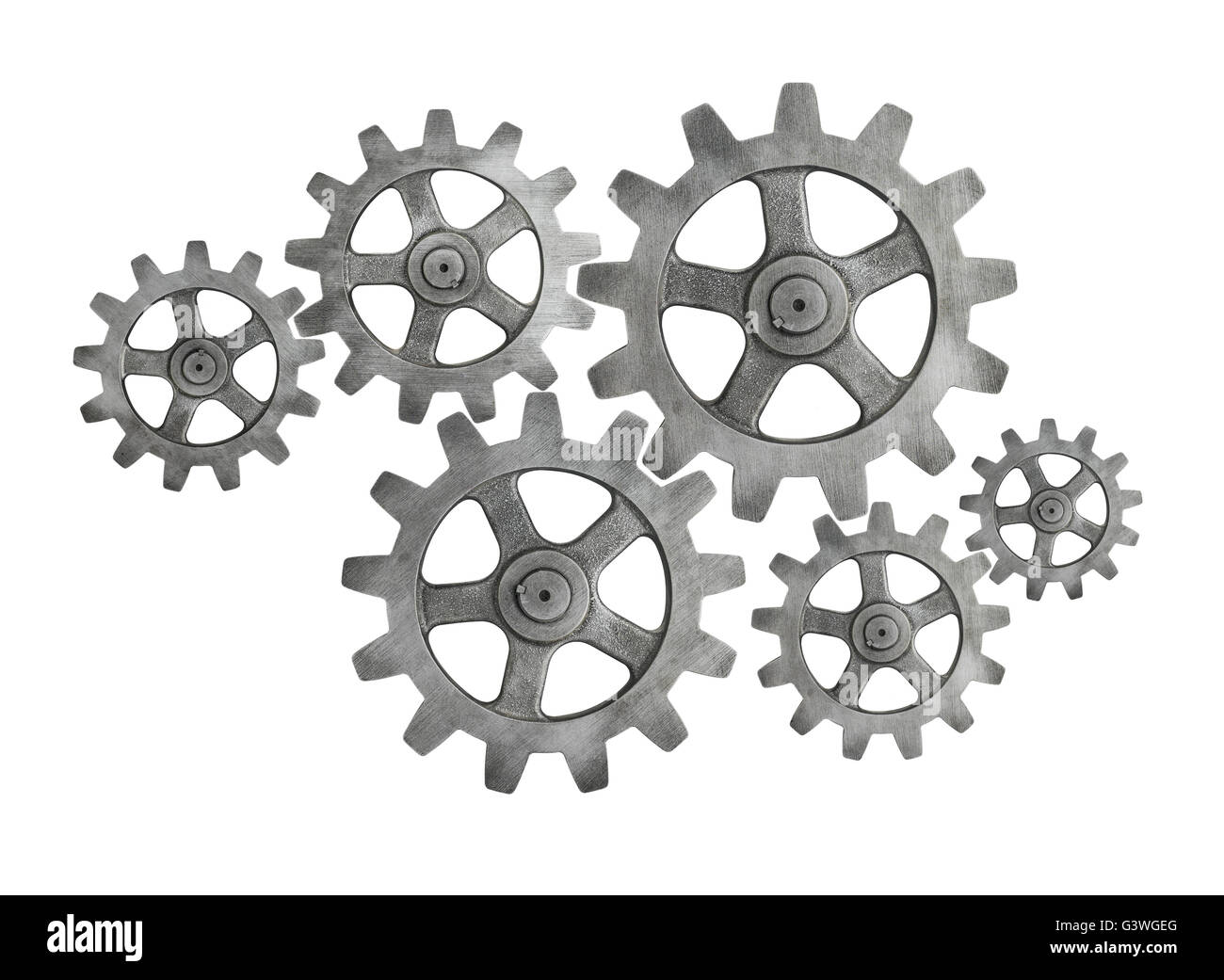Cogs isolate on background Stock Photo - Alamy