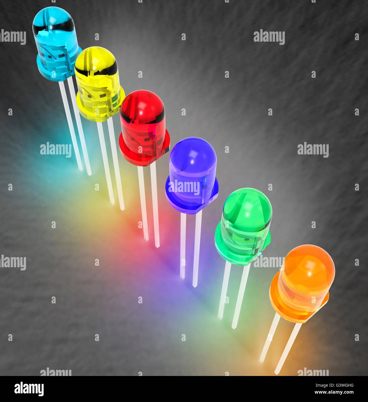 Diode isolated white red hi-res stock photography and images - Alamy