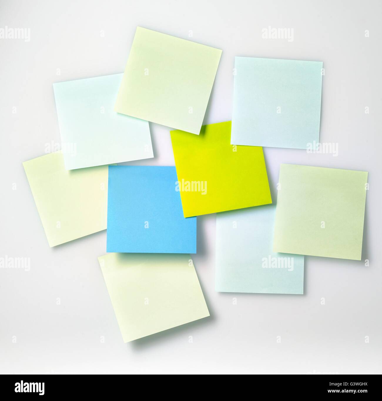 Sticky Notes isolated on a white back ground Stock Photo - Alamy