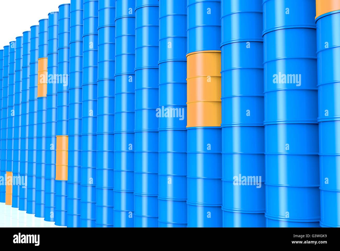 Blue oil drum hi-res stock photography and images - Alamy