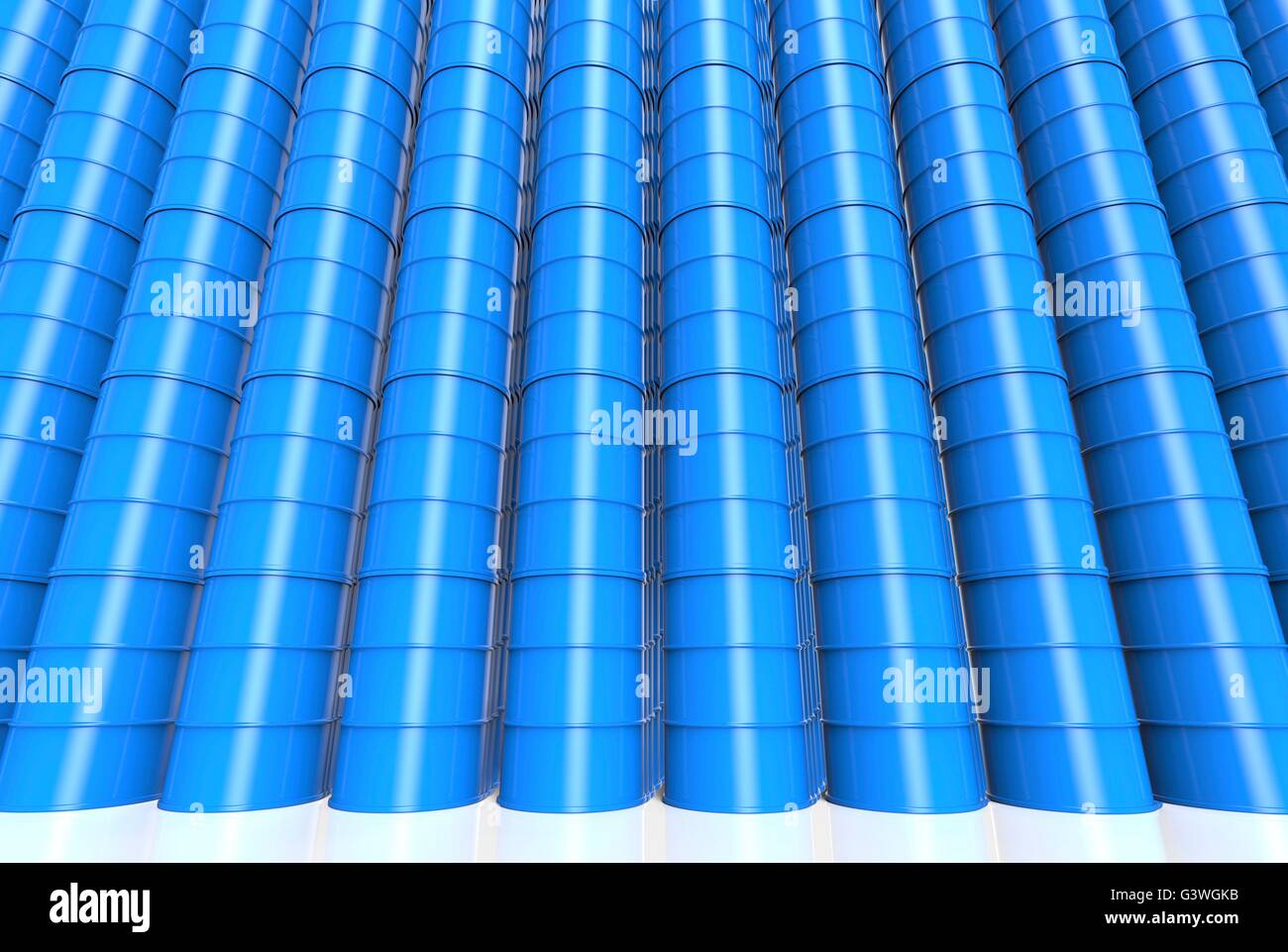 Blue oil drum hi-res stock photography and images - Alamy