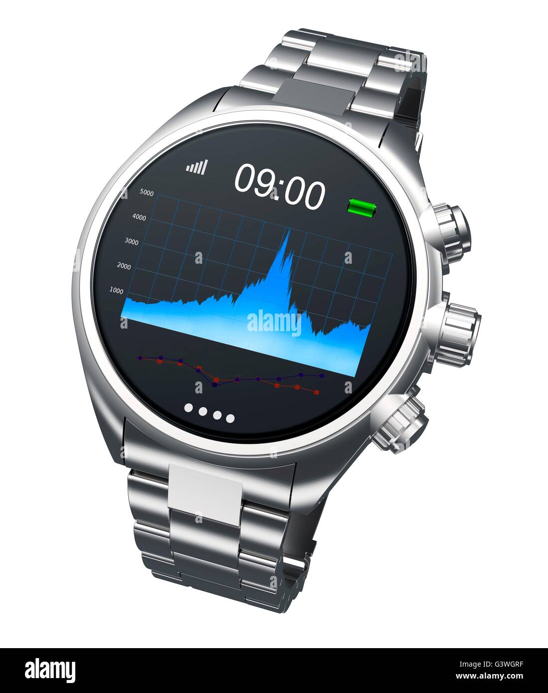 smartwatch isolated on a white back ground Stock Photo - Alamy