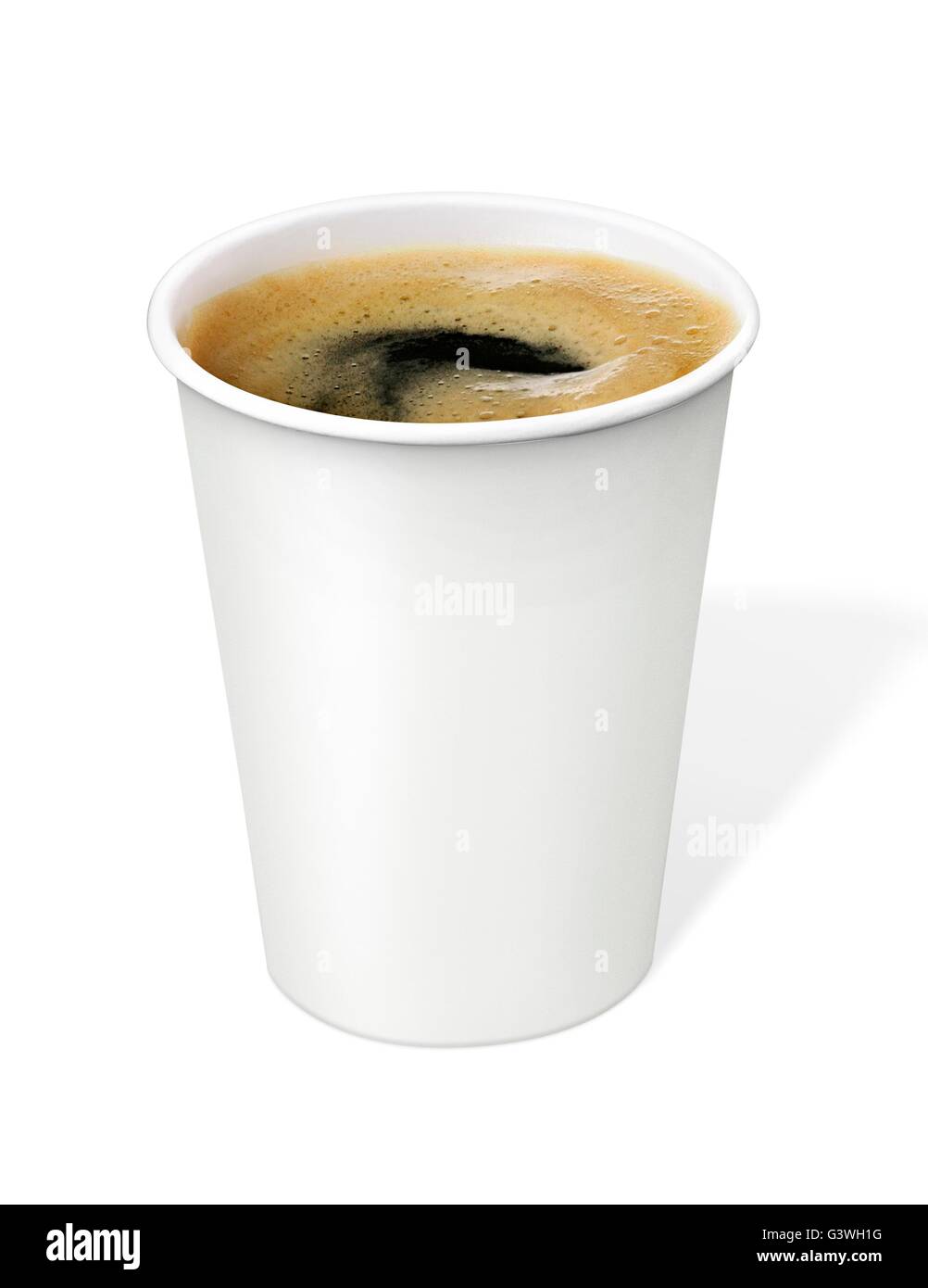 nice coffee cup with fresh coffee isolated Stock Photo - Alamy