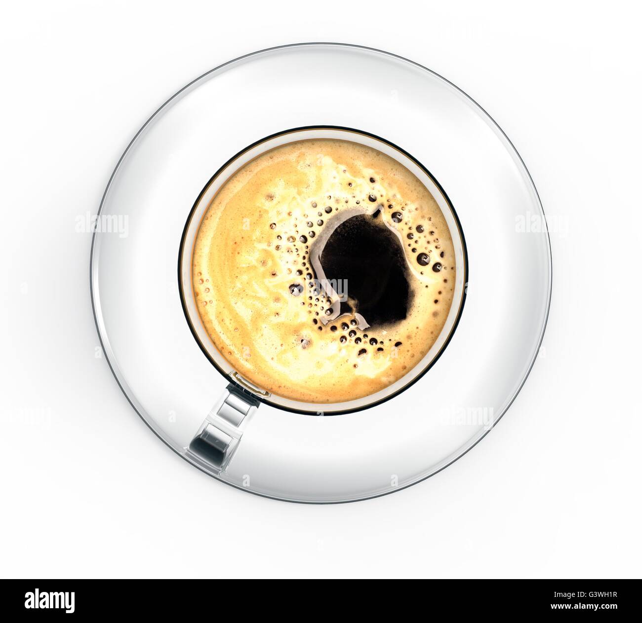 nice coffee cup with fresh coffee isolated Stock Photo - Alamy