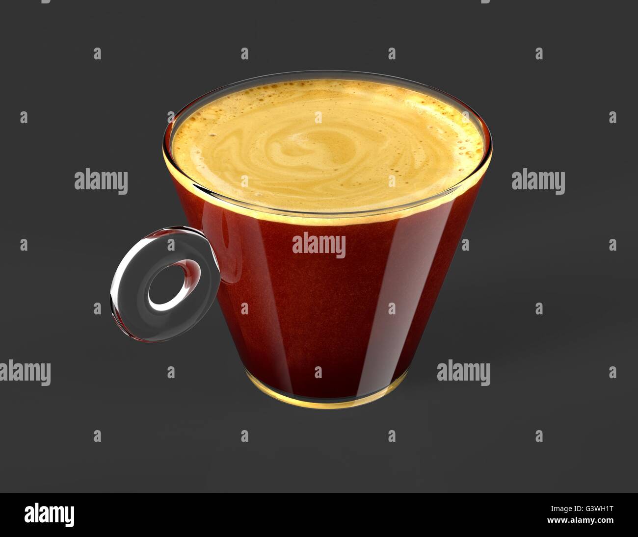 nice coffee cup with fresh coffee isolated Stock Photo - Alamy